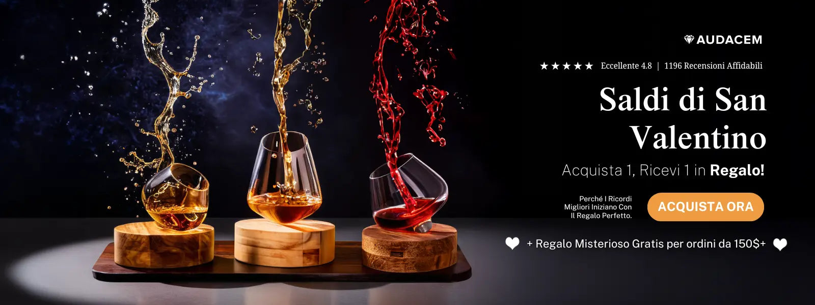 Bicchieri Artigianali di Audacem | Eleva la Tua Degustazione